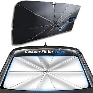 Amazon.com: Custom-Fit for Volvo Windshield Sun Shade Umbrella, Car ...