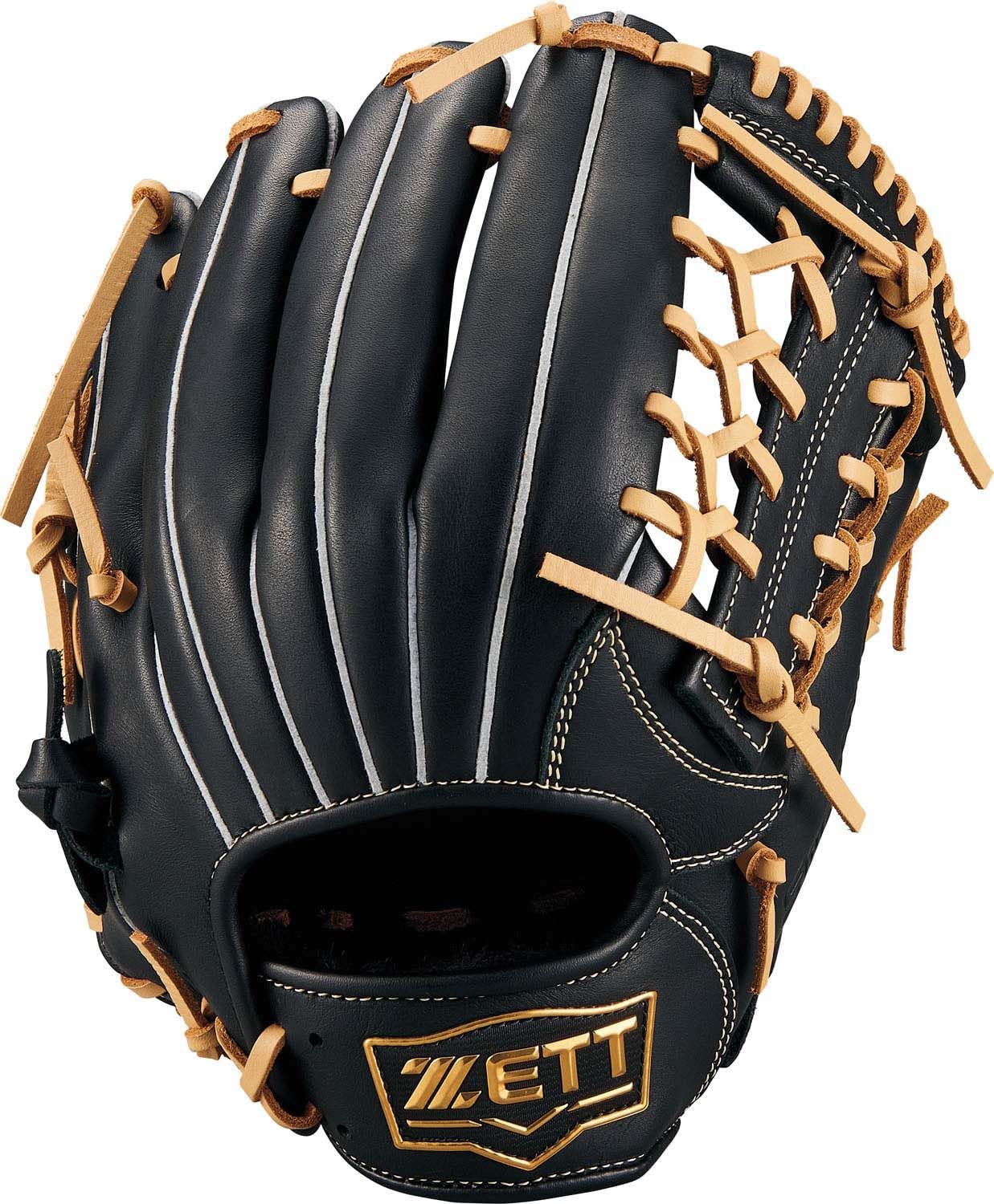 Amazon.com: ZETT BJGB74440 Boys Baseball Soft Glove Soft Steer Series All-Round Left Throw Black ...