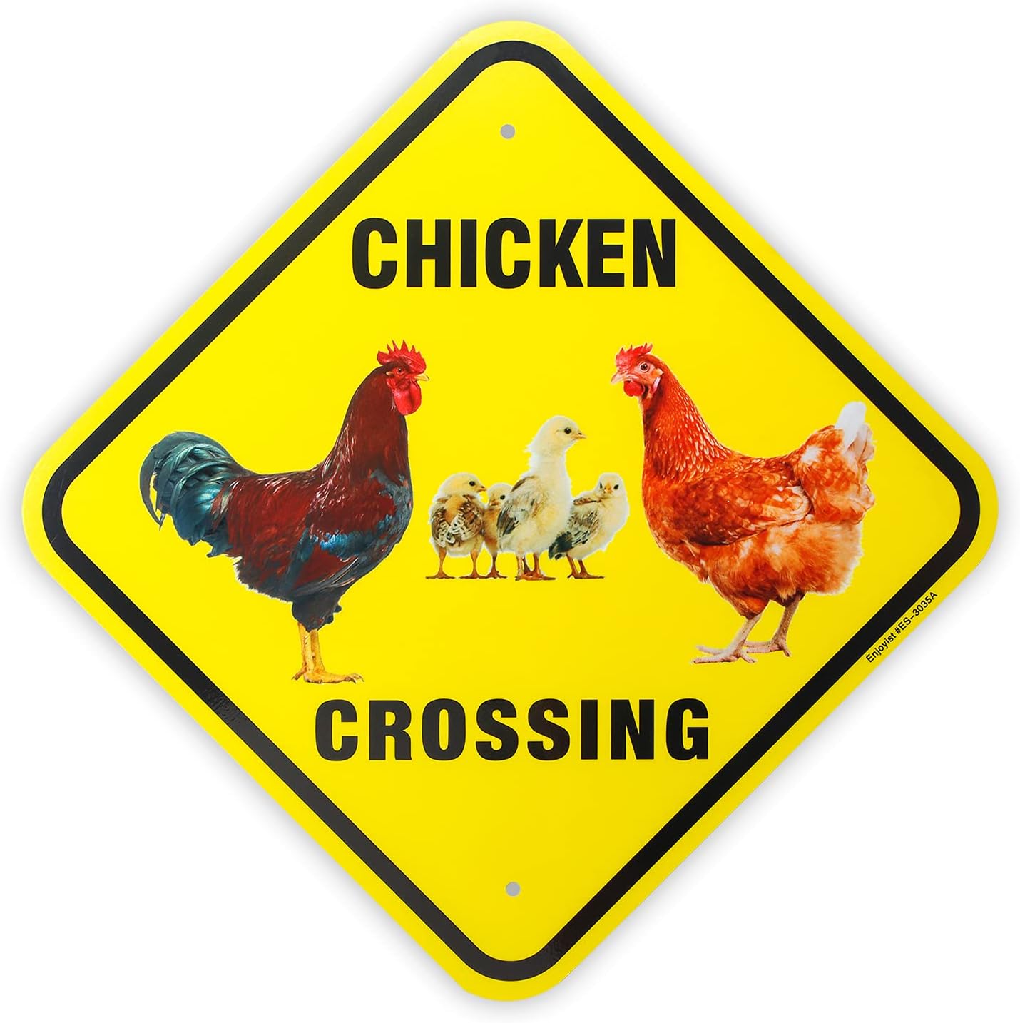 Amazon.com: Chicken Crossing Sign, 12"x 12" .04" Aluminum Reflective ...