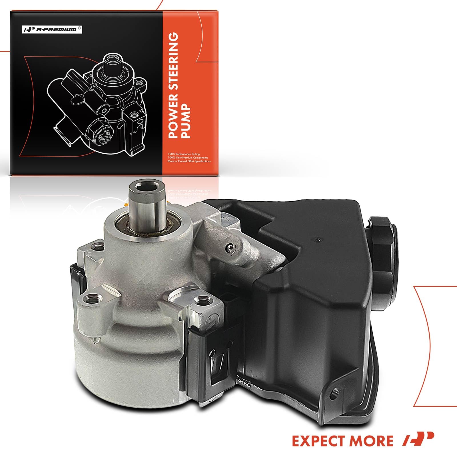 A-Premium Power Steering Pump, with Reservoir, Compatible with Buick ...