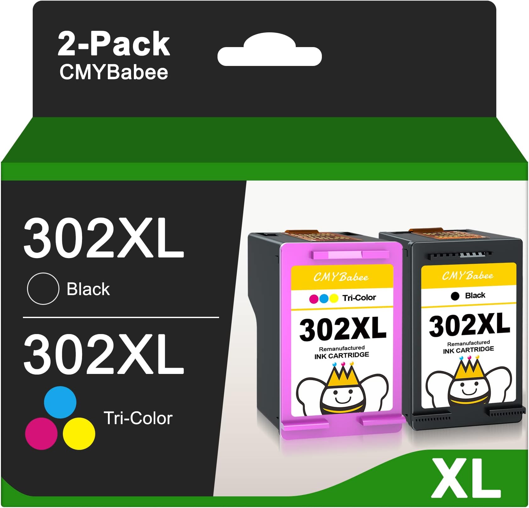 HP F6U67AE 302XL High Yield Original Ink Cartridge, Tri-color, Single ...