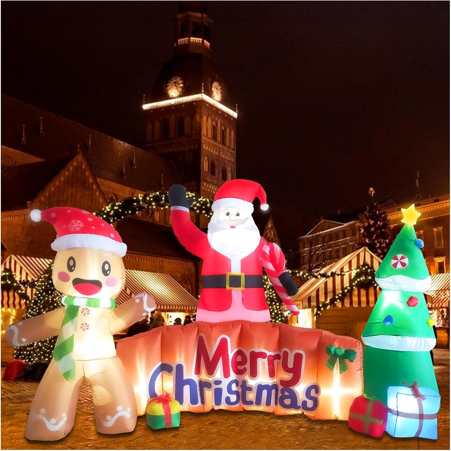 Amazon.com: 10FT Christmas Inflatables Banner Outdoor Decorations Giant ...