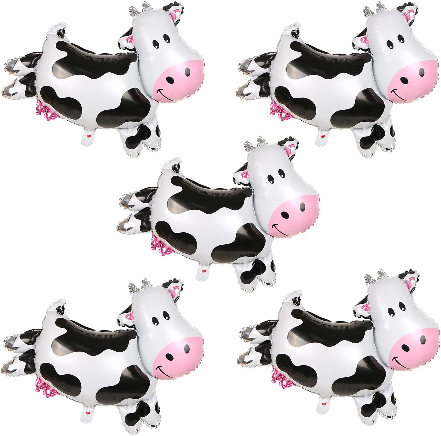 Amazon.com: DREMISI 5Pcs Cow Balloons Cute Cow Shape Mylar Foil ...