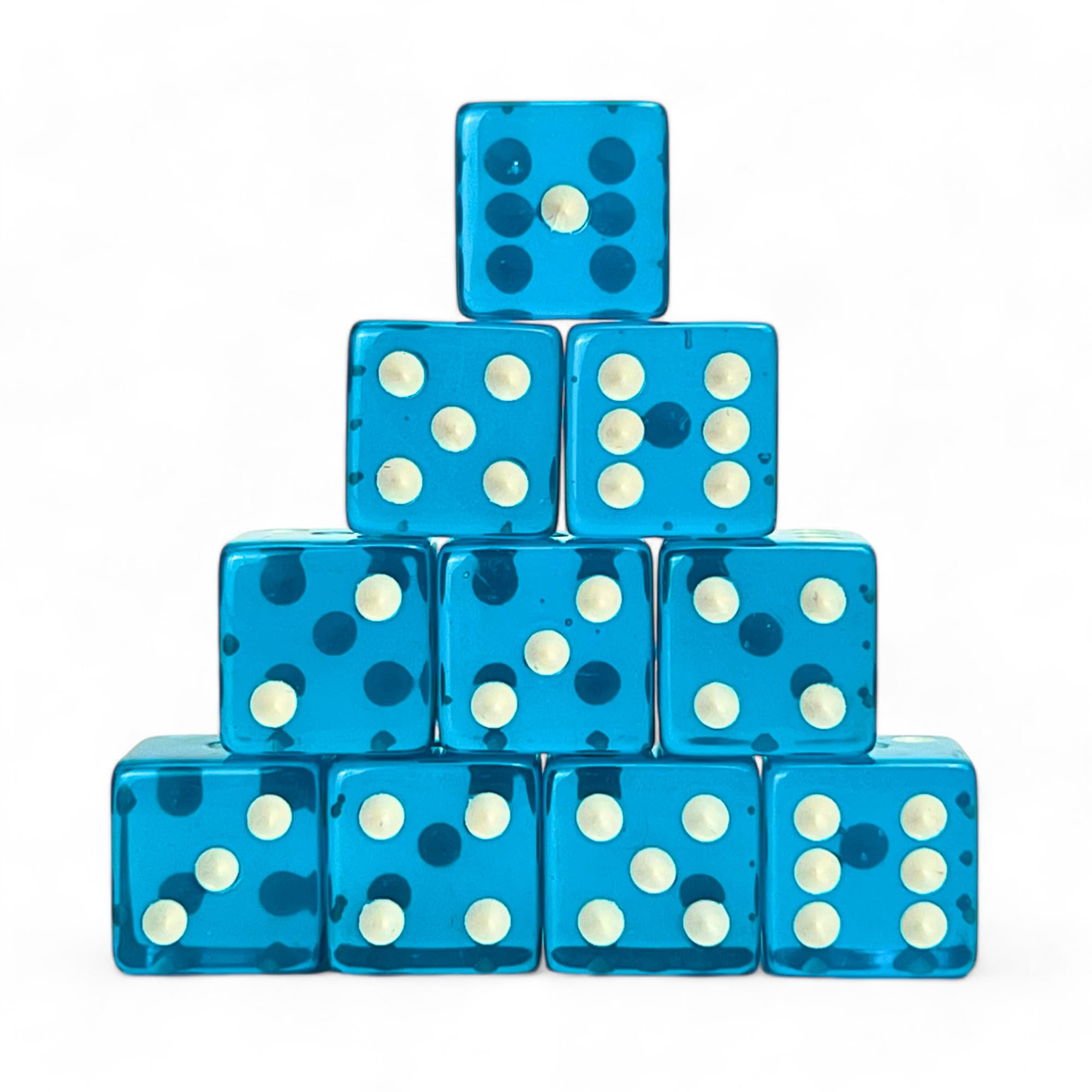 Amazon.com: Luck Lab 10 Piece 19 mm Dice Pack - Acrylic and Translucent ...