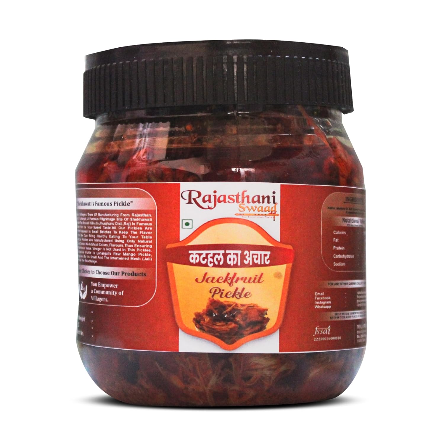Rajasthani Swaad Fresh Kathal Ka Achar Homemade Jackfruit Pickle 900 ...