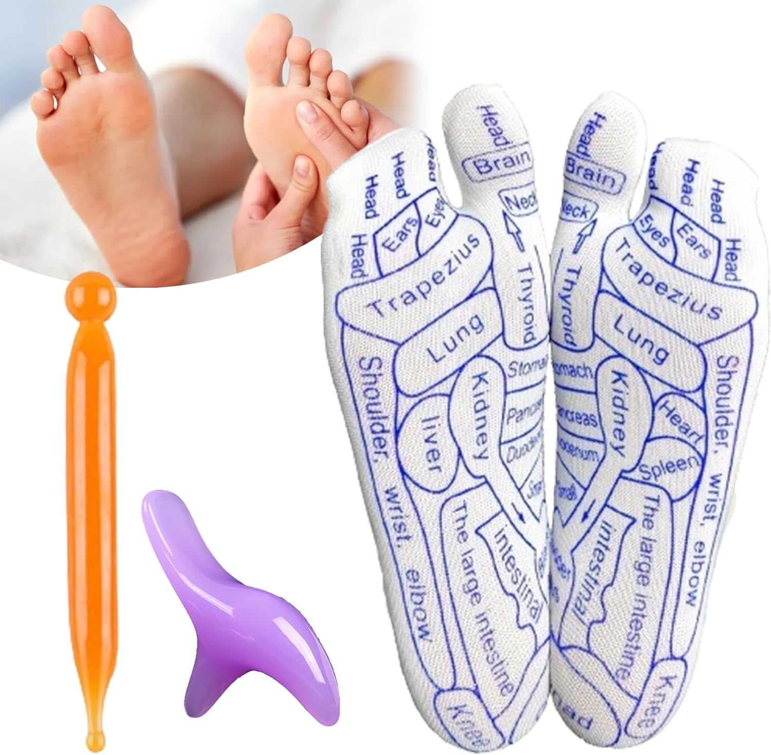Amazon.com: ayattecy Zen Reflex Socks - Reflexology Socks with Trigger ...