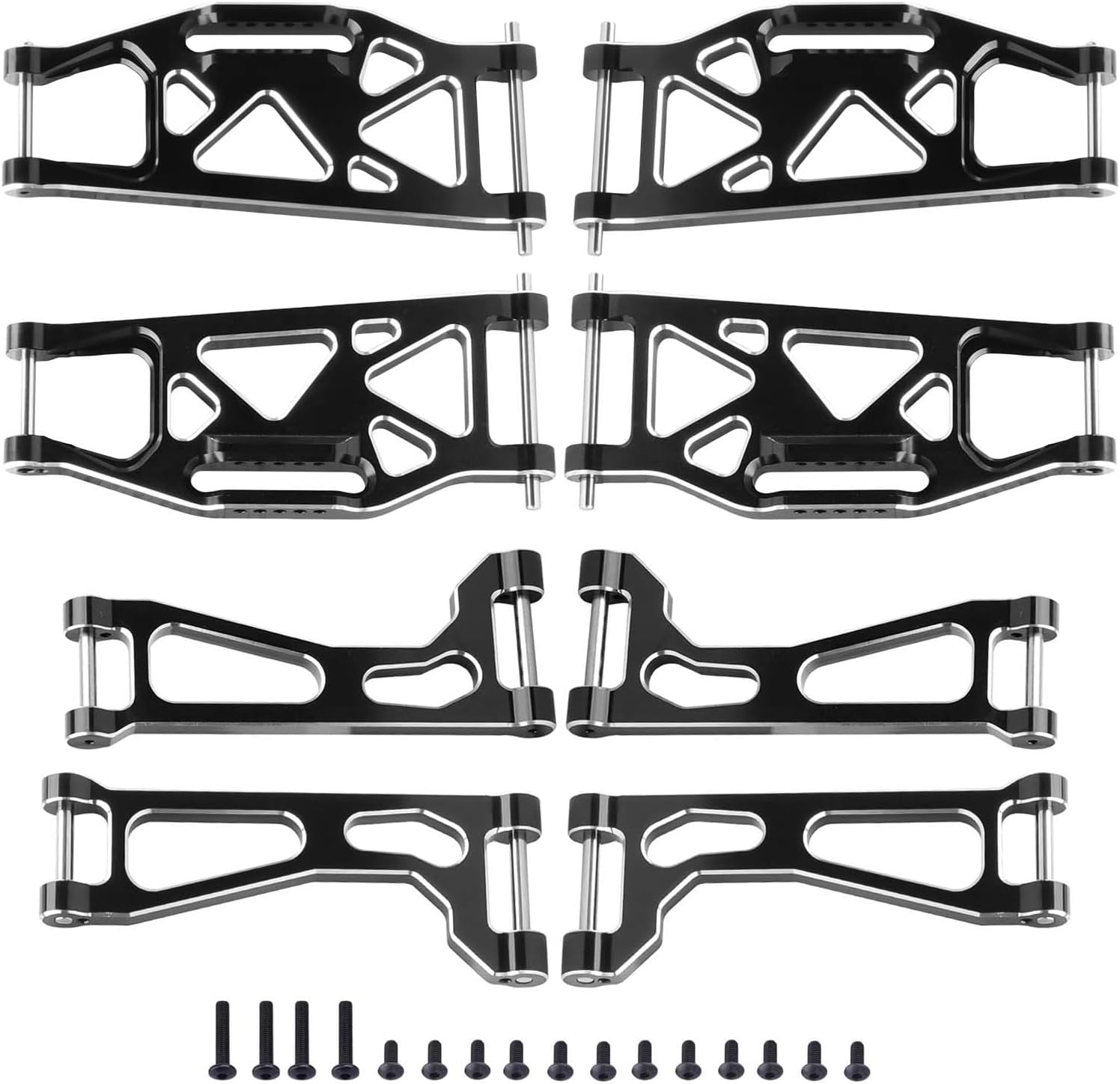 Amazon.com: GoHobby Aluminum A-Arms for Traxxas WideMaxx Suspension ...