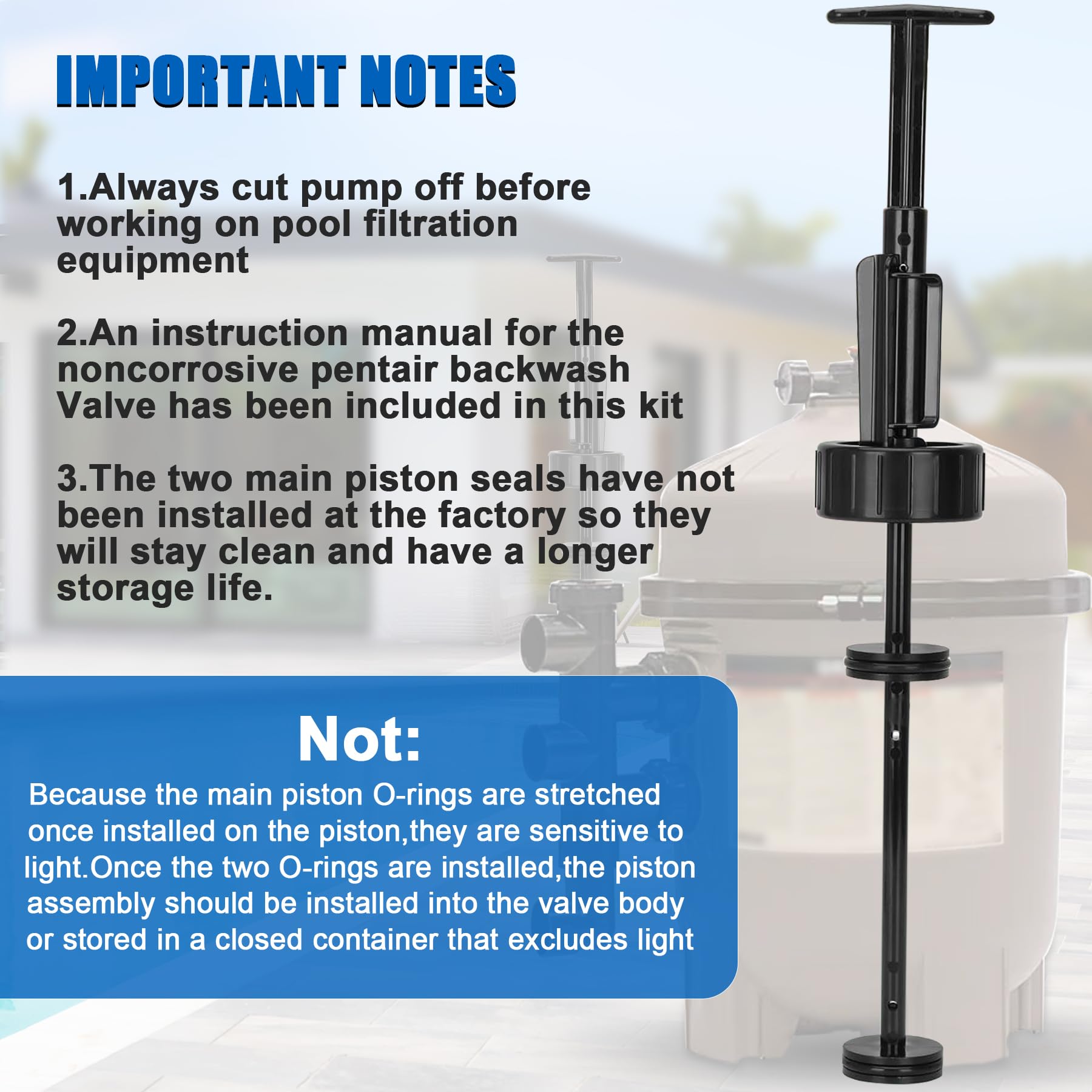 Snapklik.com : 263055 Piston Shaft Assembly Replacement Kit For Pentair ...