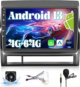 Amazon.com: [8-core 4+64GB] Hikity Android 13 Car Stereo for Toyota Tacoma 2005-2013, Wireless ...