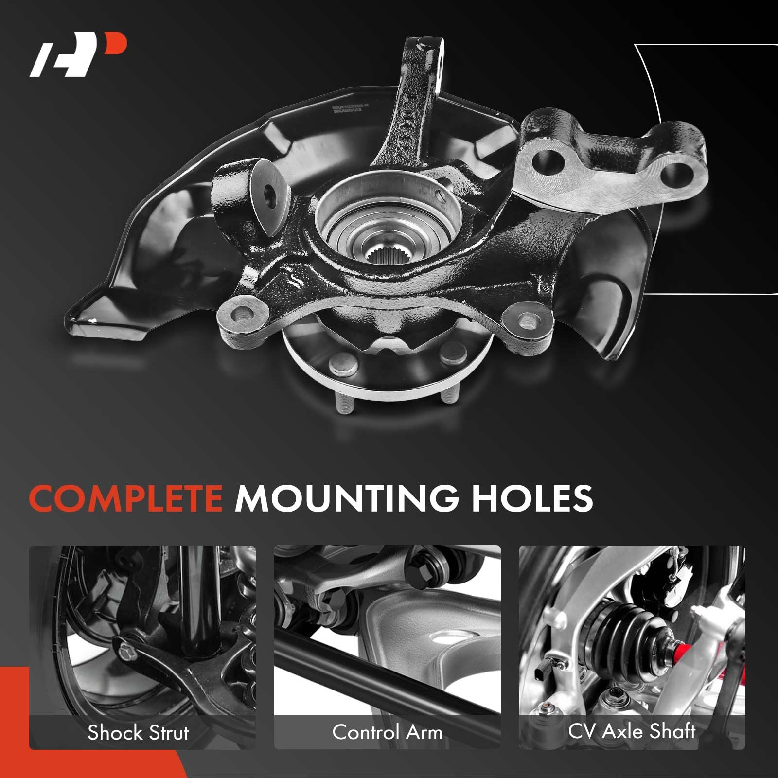 A-Premium Front Steering Knuckle & Wheel Bearing Hub Assembly ...
