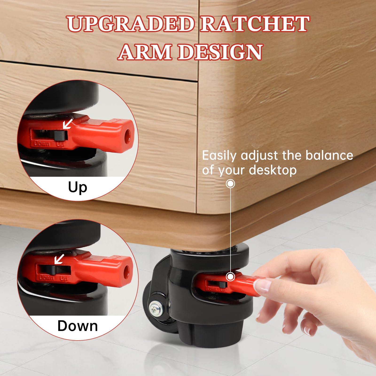 Snapklik.com : Nefish Leveling Stem Casters M12-1.75x25mm, Workbench ...