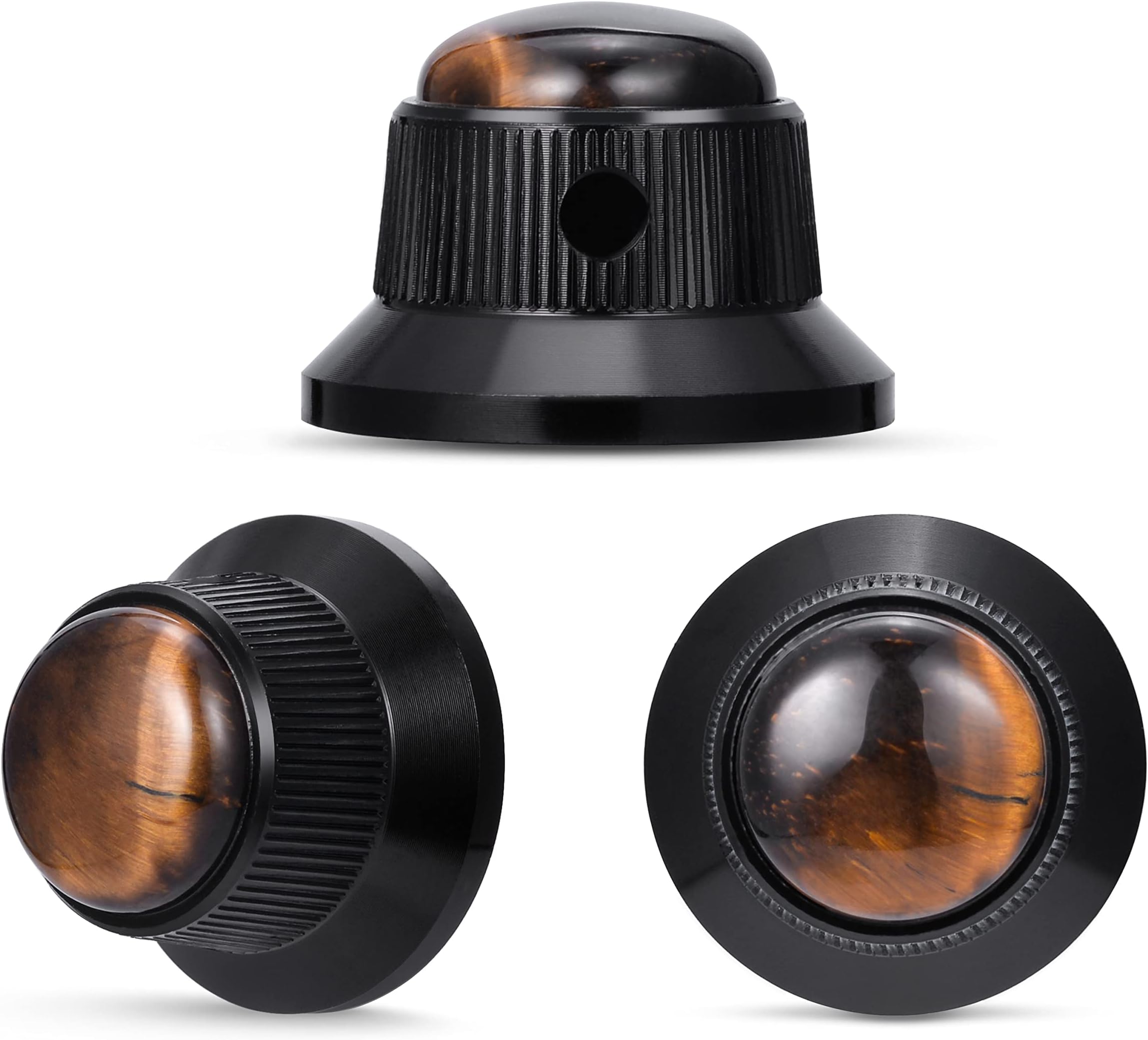 Amazon.com: Guyker Top Hat Guitar Bass Potentiometer Control Knobs 6mm Dia. Shaft Pots - 3Pcs ...