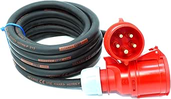 CEE Starkstromkabel 32A Verlängerungskabel Titanex H07RN-F 5x6mm² mit ...
