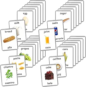 Amazon.com: First Foods Flash Cards - 48 Baby Flash Cards | Early Years ...