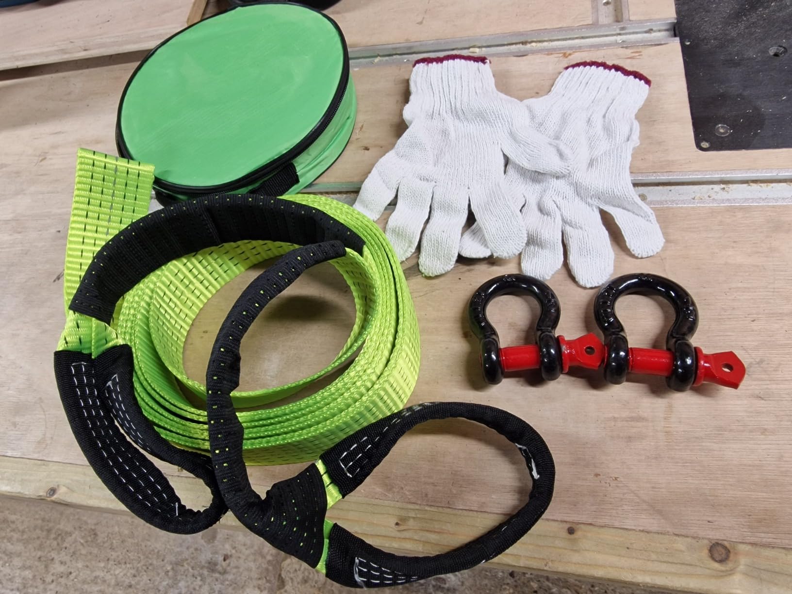 5 m Tow Rope Strap, 10 tons Heavy Duty Towing Rope Breakdown Recovery ...