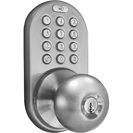 Signstek Keyless Entry Door Lock,Door Knob with Keypad，Smart Code Door ...
