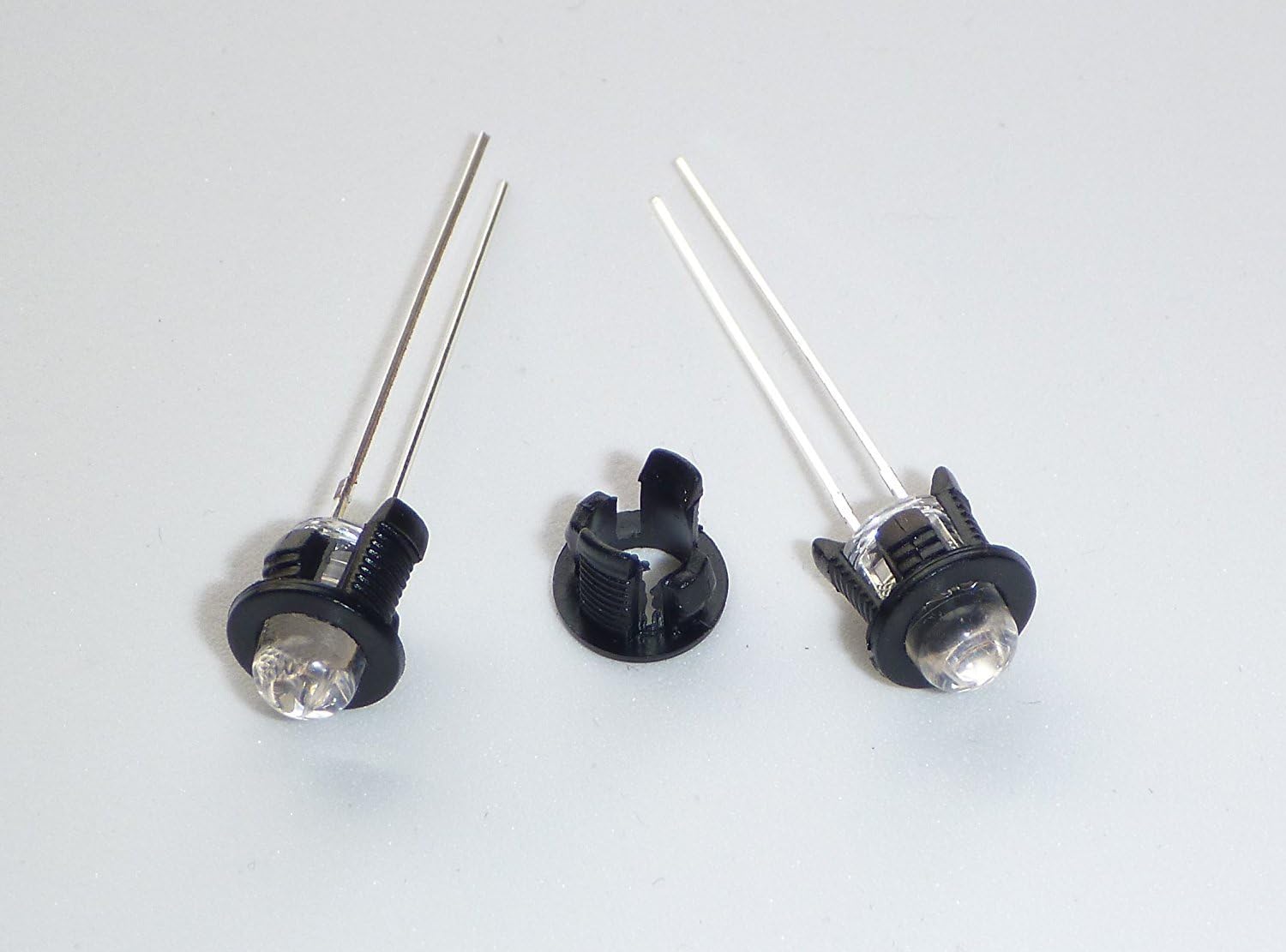 50 5mm Black Plastic LED Holder Case Clip Display Panel: Amazon.co.uk ...