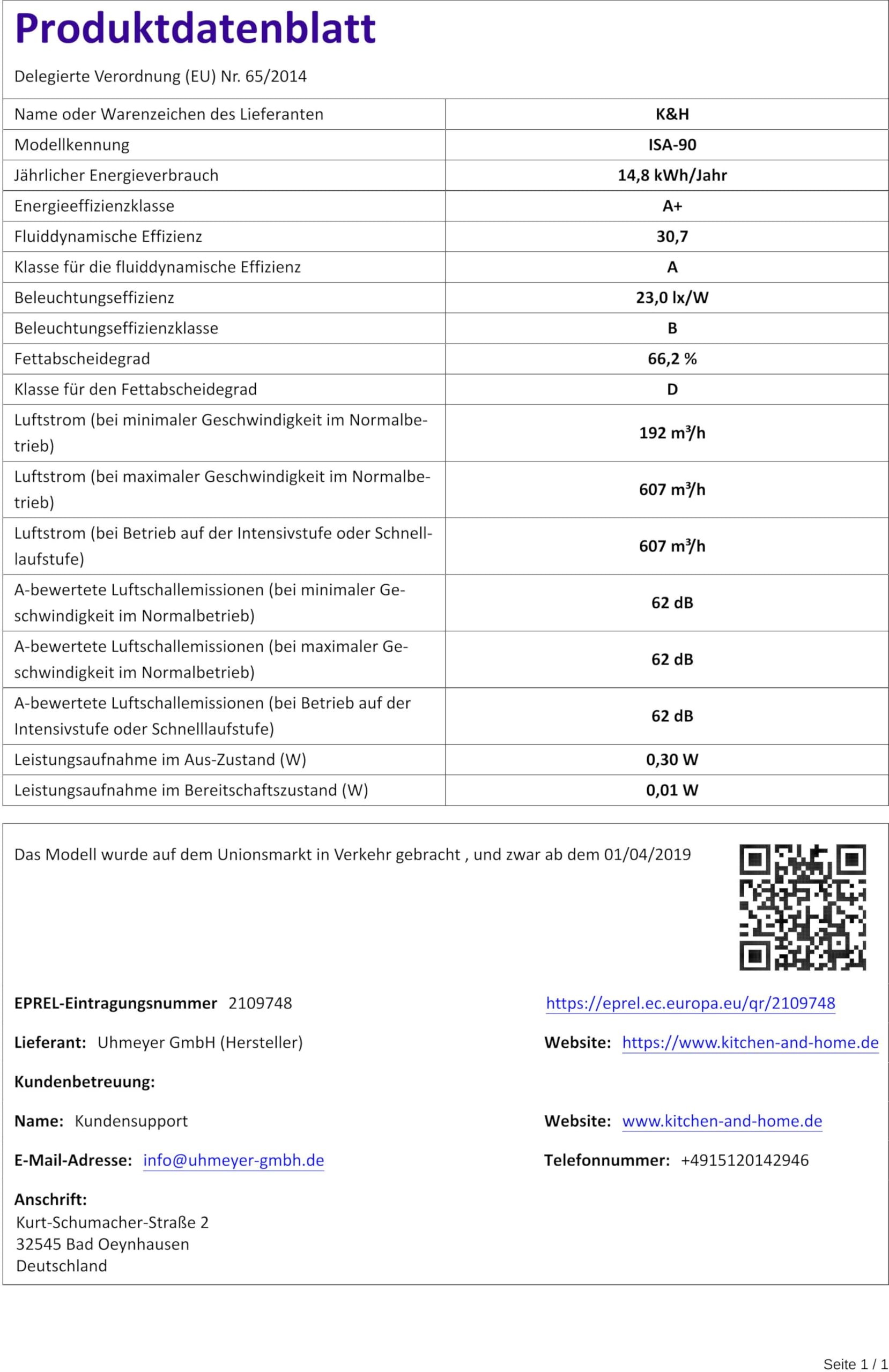 Bosch DWB97CM50 Serie 6 Wandesse, 90 cm breit, Um- & Abluft, Made in ...
