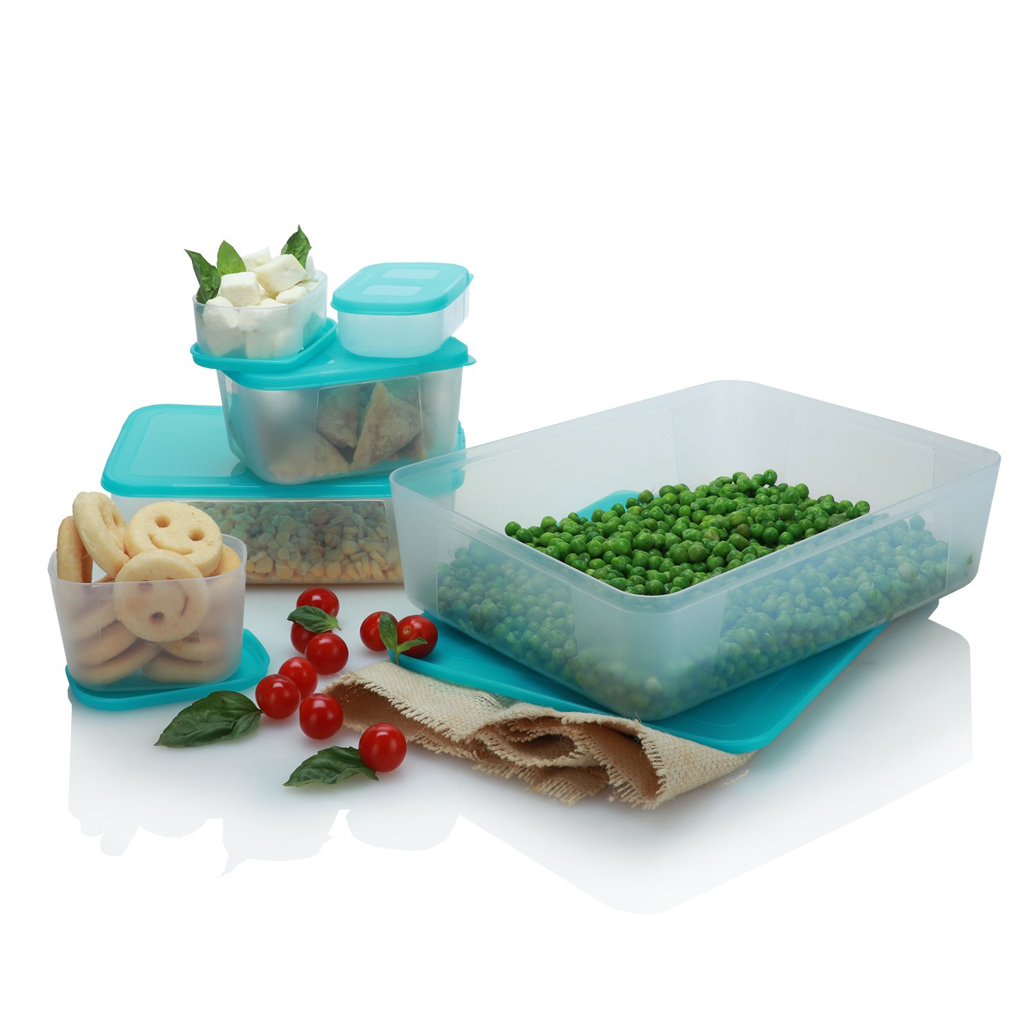 Buy Varmora FRZR0006003 Plastic Storage Containers - 90ml, Set of 6 ...