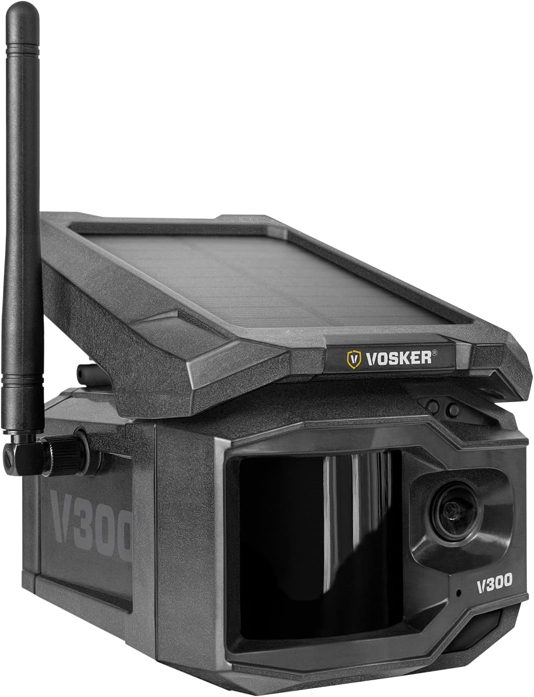 Vosker V300 Überwachungskamera mit Live-Streaming, Kamera ohne WLAN mit SIM-Karte und Solarpanel ...