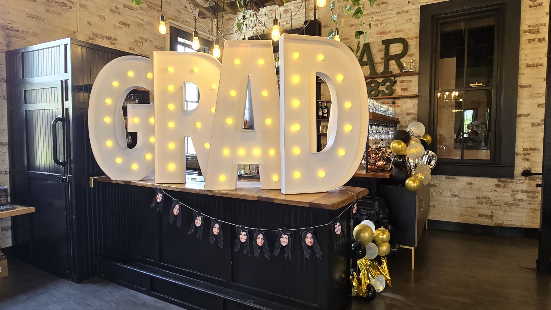 Amazon.com: 4FT Marquee Light Up Letters, Marquee Letters Grad, Large ...