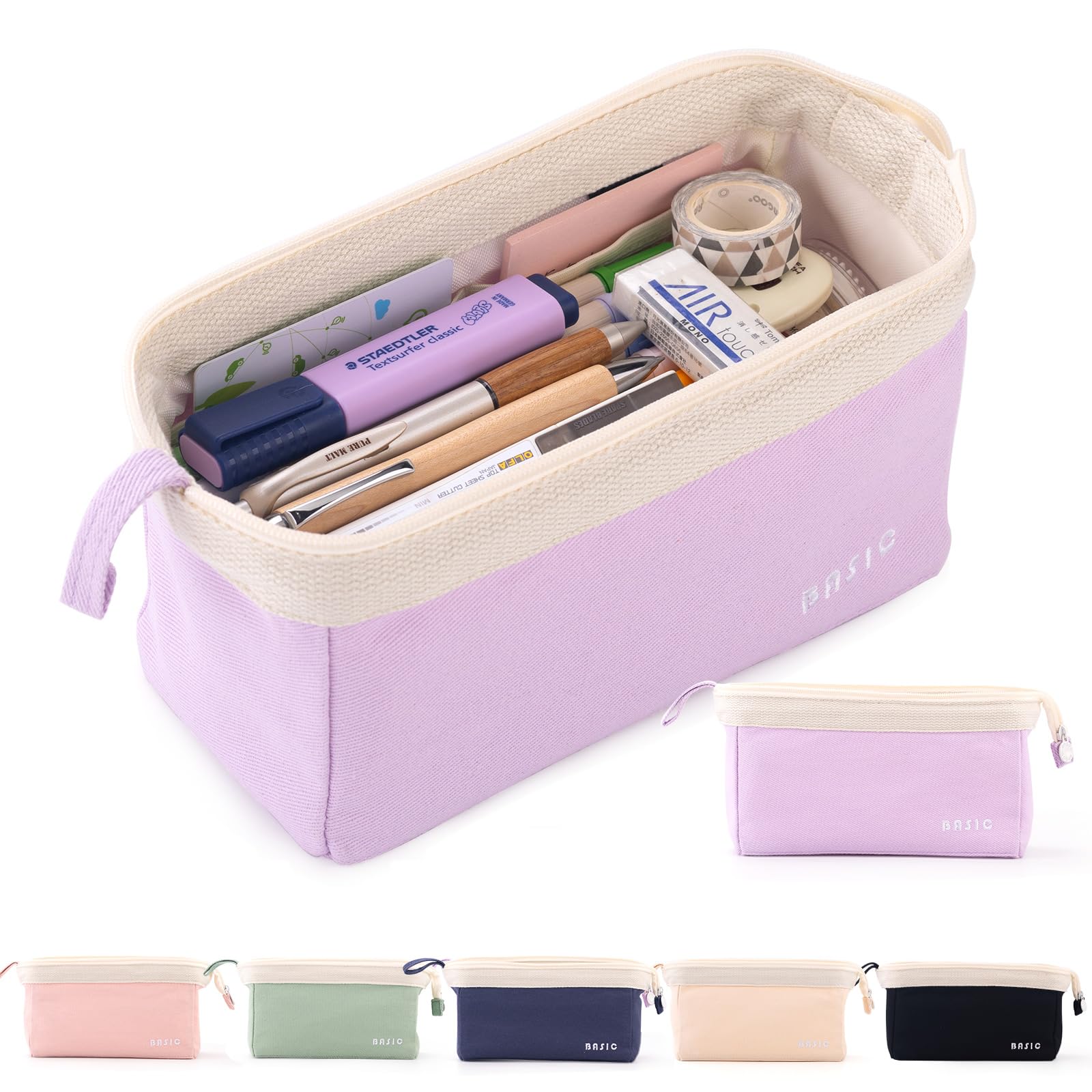 Amazon.com: CICIMELON Wide-Open Pencil Case Big Capacity Pencil Pouch ...
