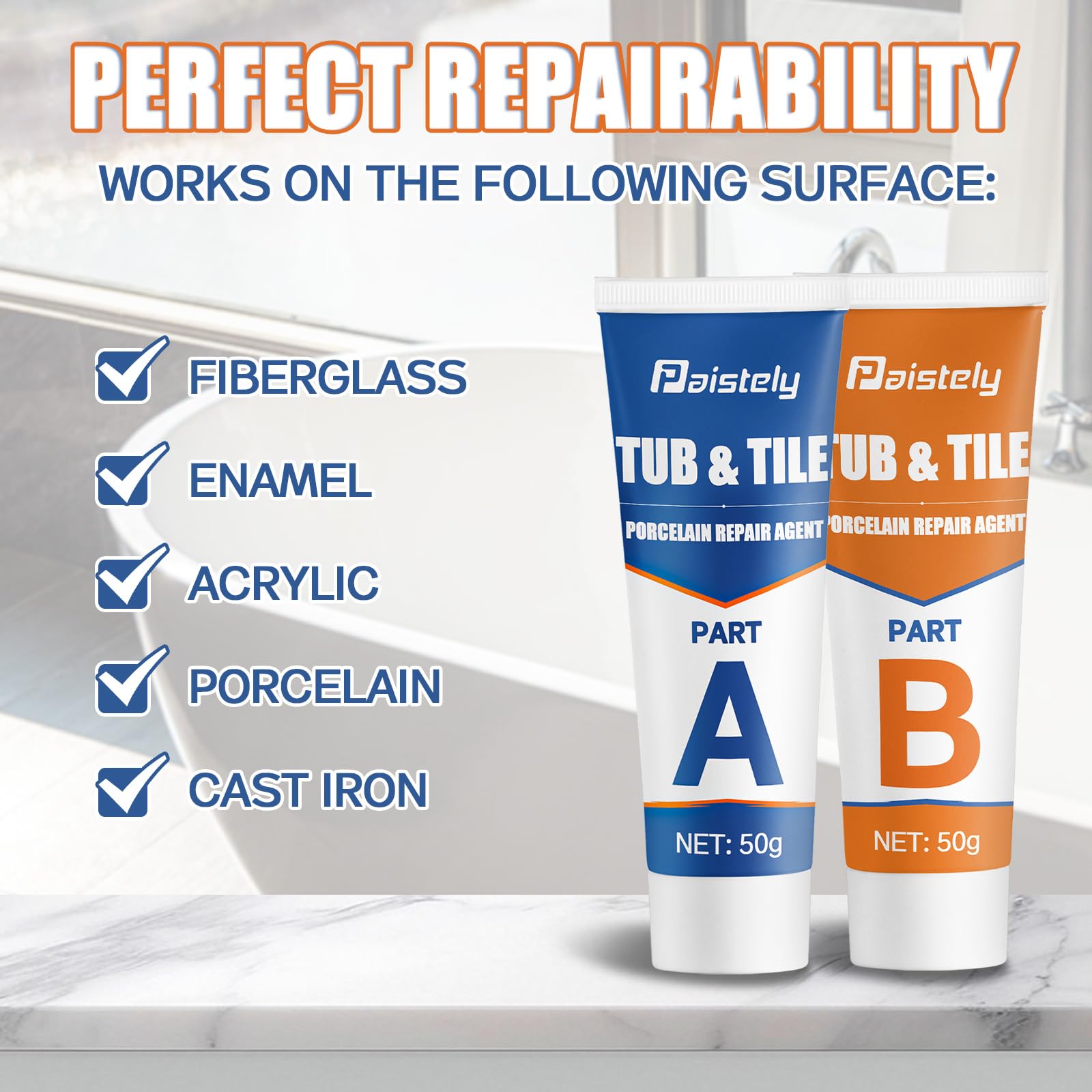 Snapklik.com : Porcelain Repair Kit, White Tile Repair Kits, Bathtub ...
