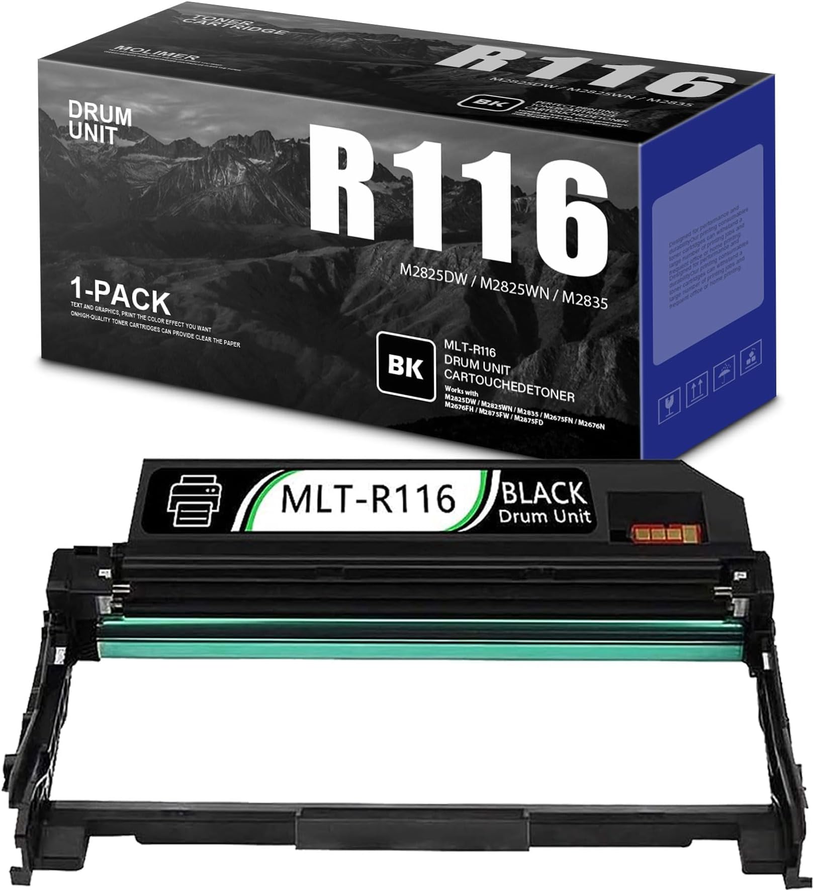 Amazon.com: SAOUOT MLT-R116 Black Drum Unit, High-Yield (10,000 Pages), Compatible with Samsung ...