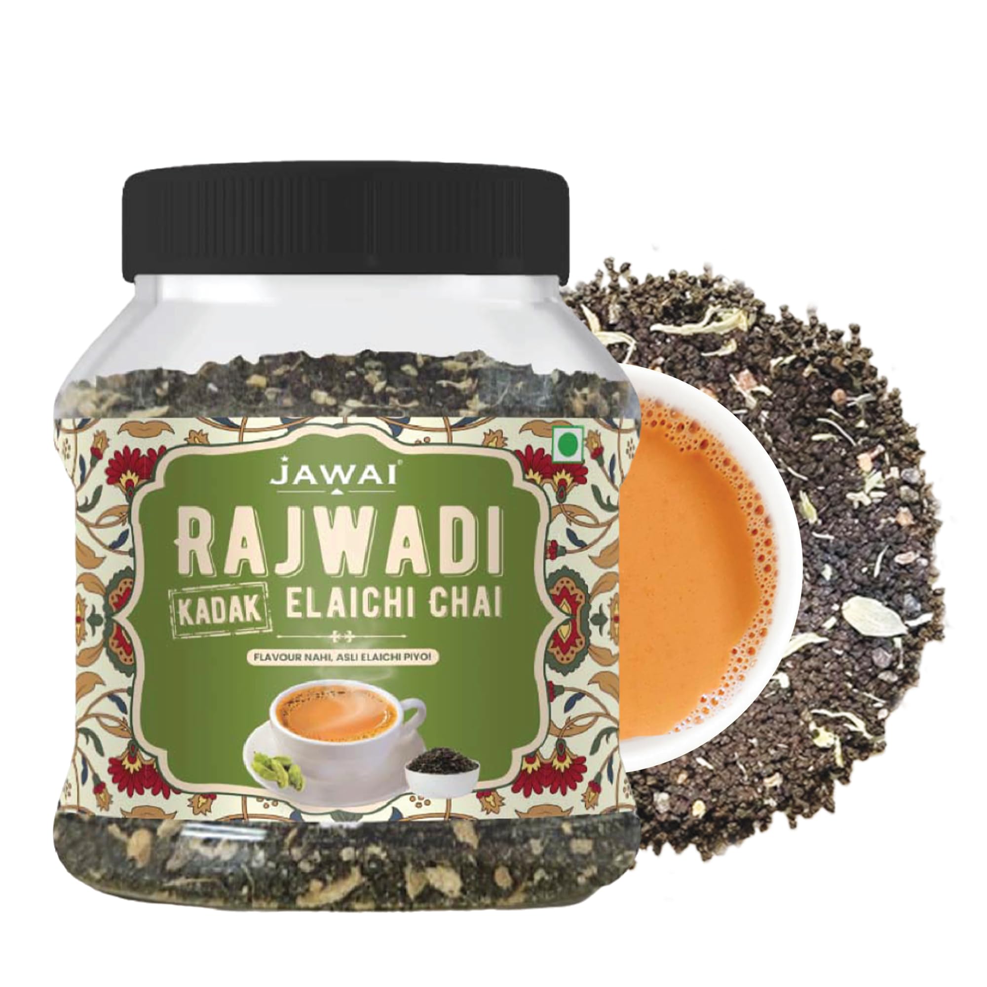 Amazon.com : JAWAI RAJWADI KADAK ELAICHI CHAI TEA | Authentic Cardamom ...