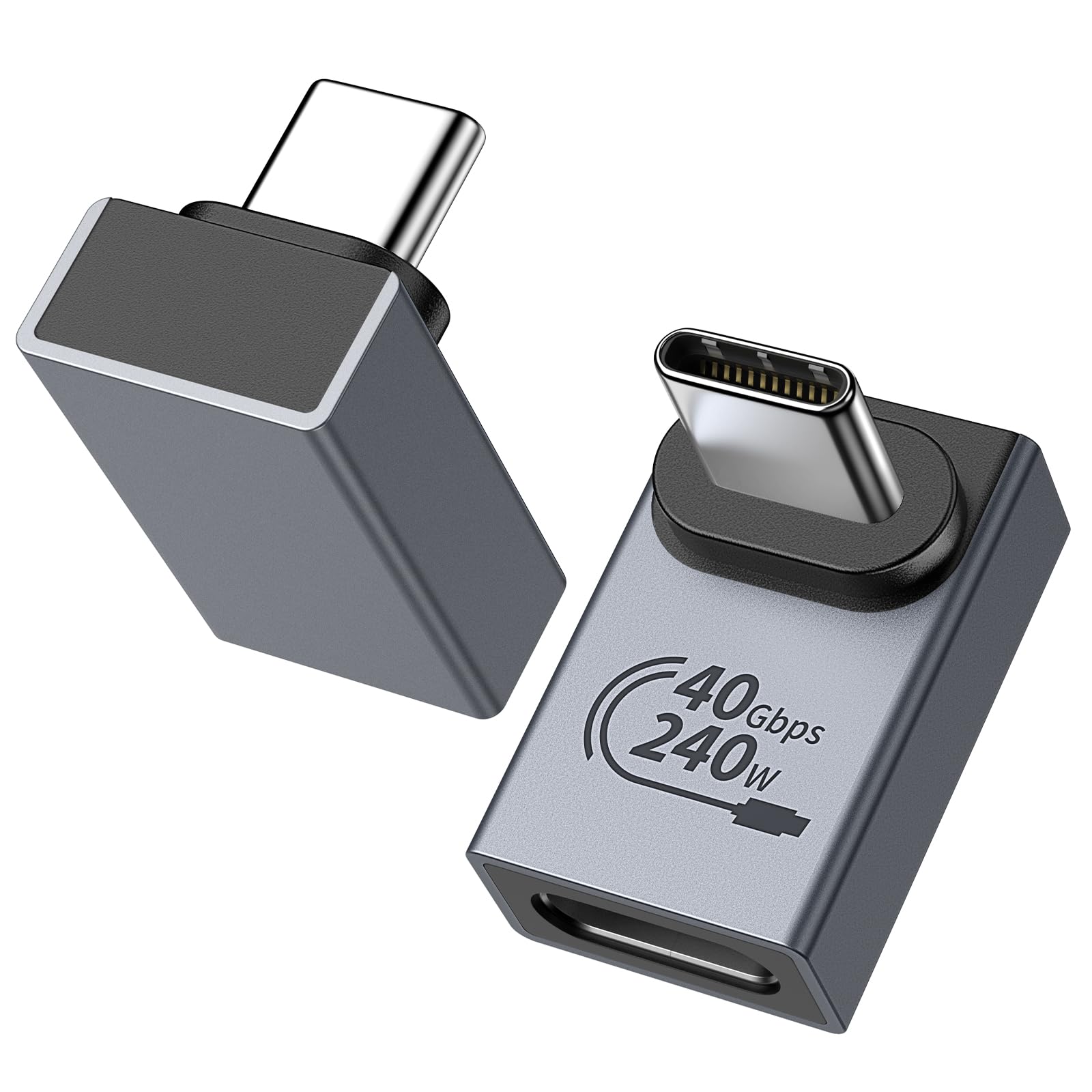 Amazon.com: MoKo 240W 90 Degree Right Angle USB C Adapter, USB 4 ...