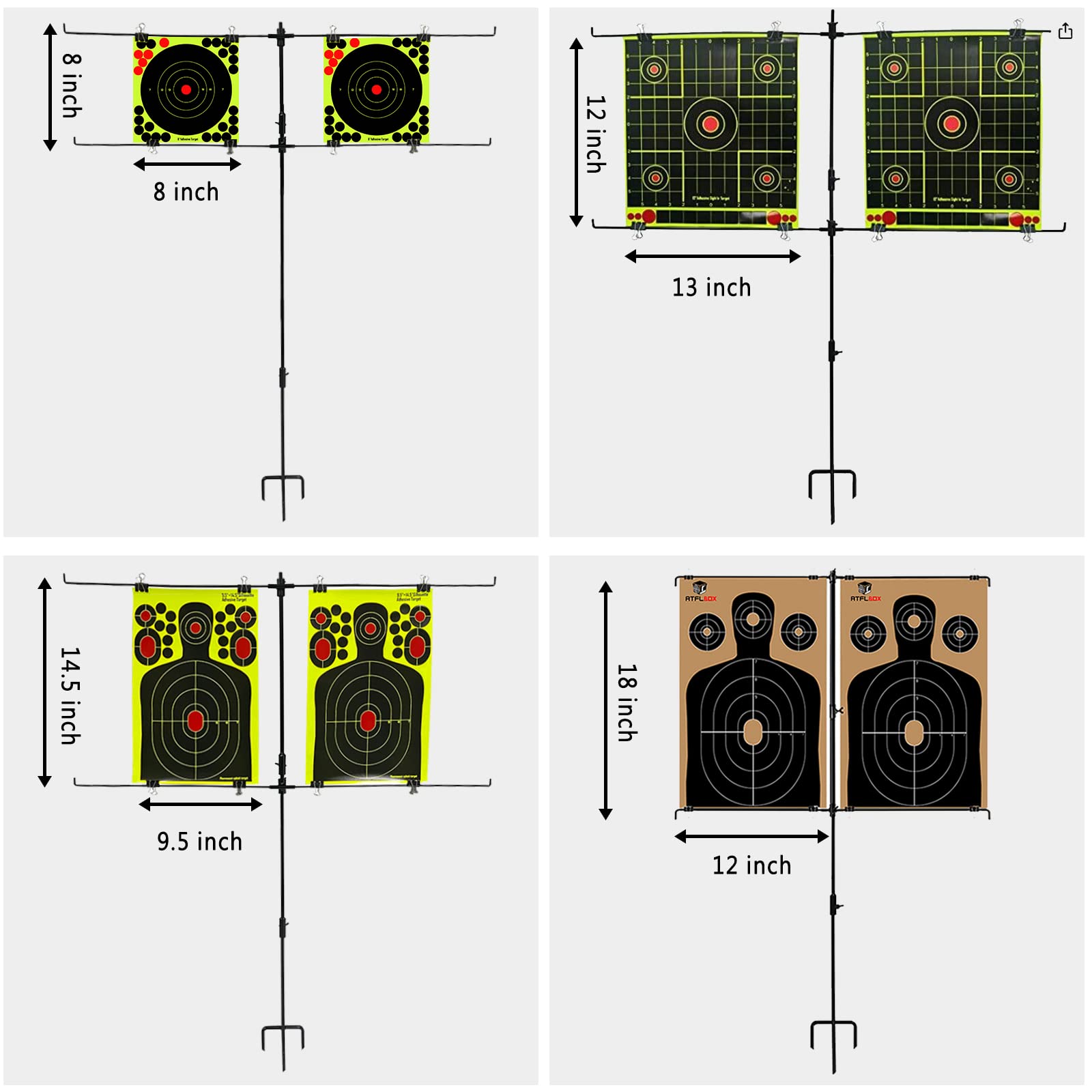Snapklik.com : Atflbox Adjustable Shooting Target Stand For Outdoor