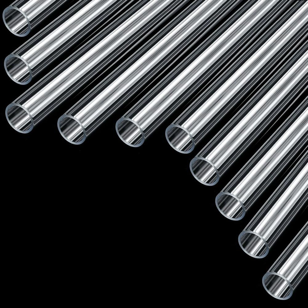 Amazon.com: JoyTube Clear Rigid Acrylic Pipe Tube 1"(25mm) OD x 2mm ...