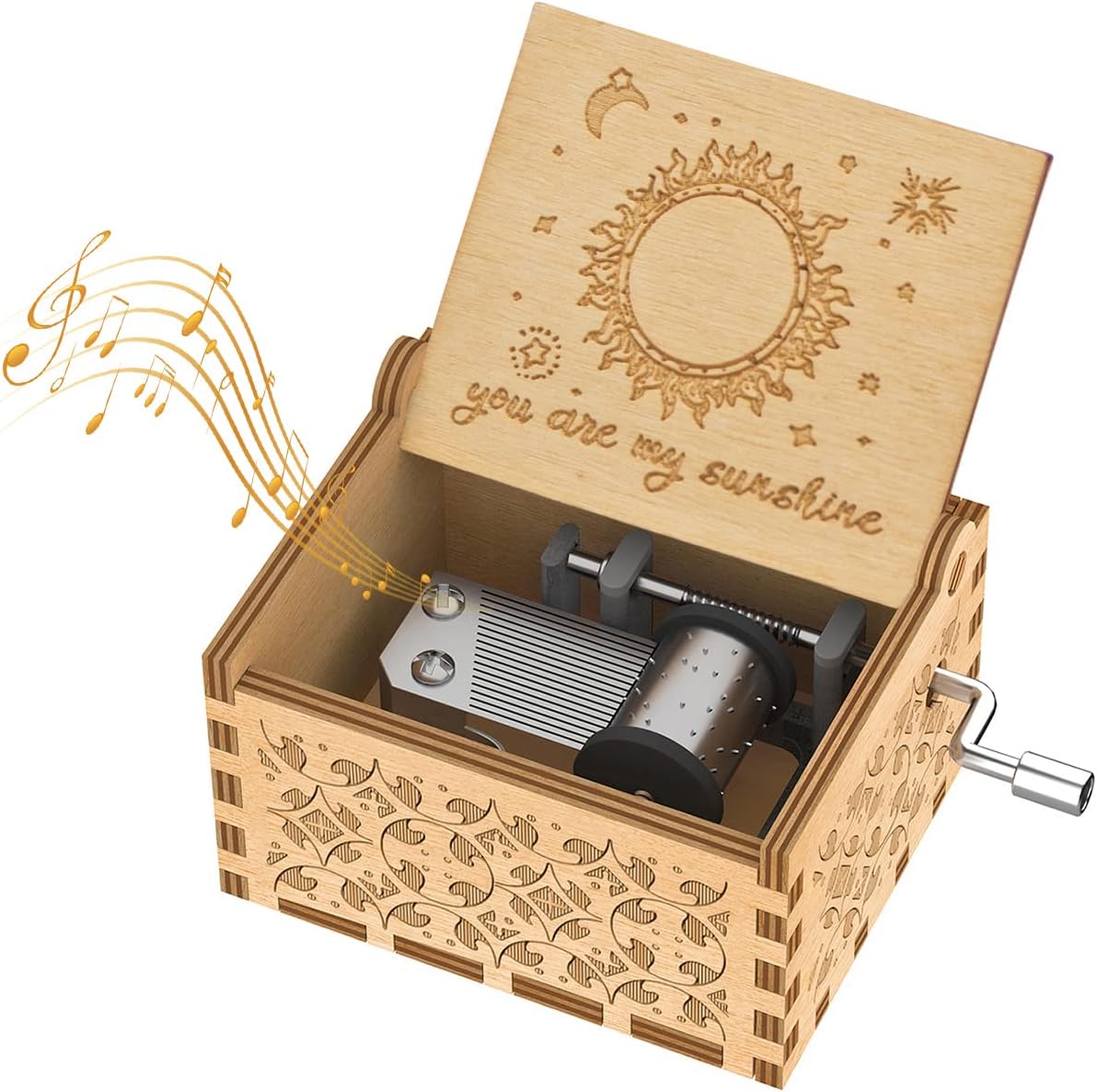 Amazon.com: You are My Sunshine Music Box for Daughter Son Dad Mom ...