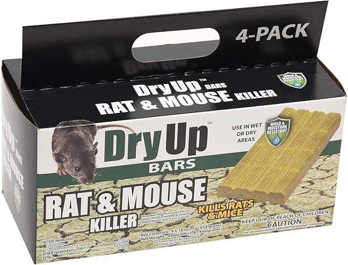 Amazon.com: Dry-Up Mouse and Rat Killer, Bait Block Bars for Indoor and ...