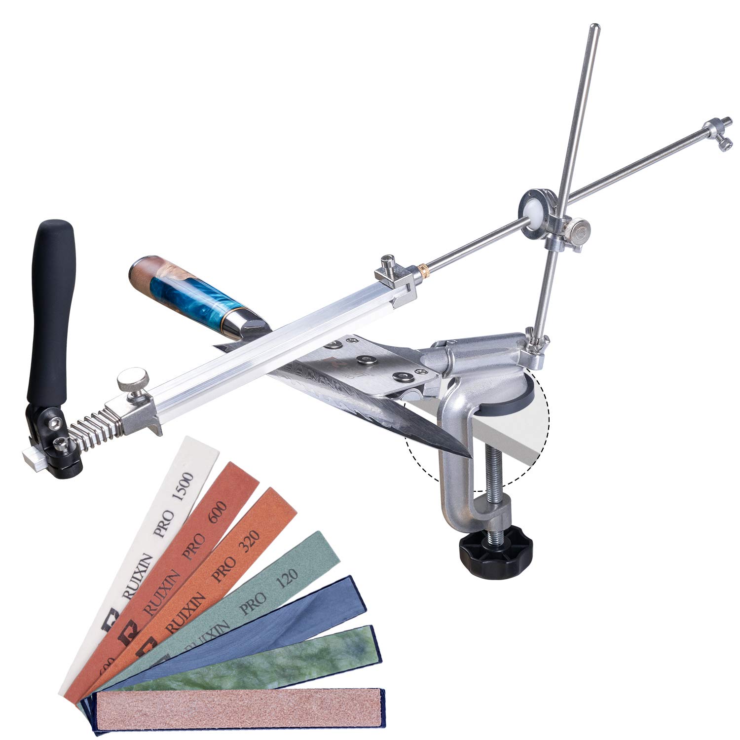 Buy Sharpener Kit, CWOVRS Sharpeners Professional, 360 Flip Design ...