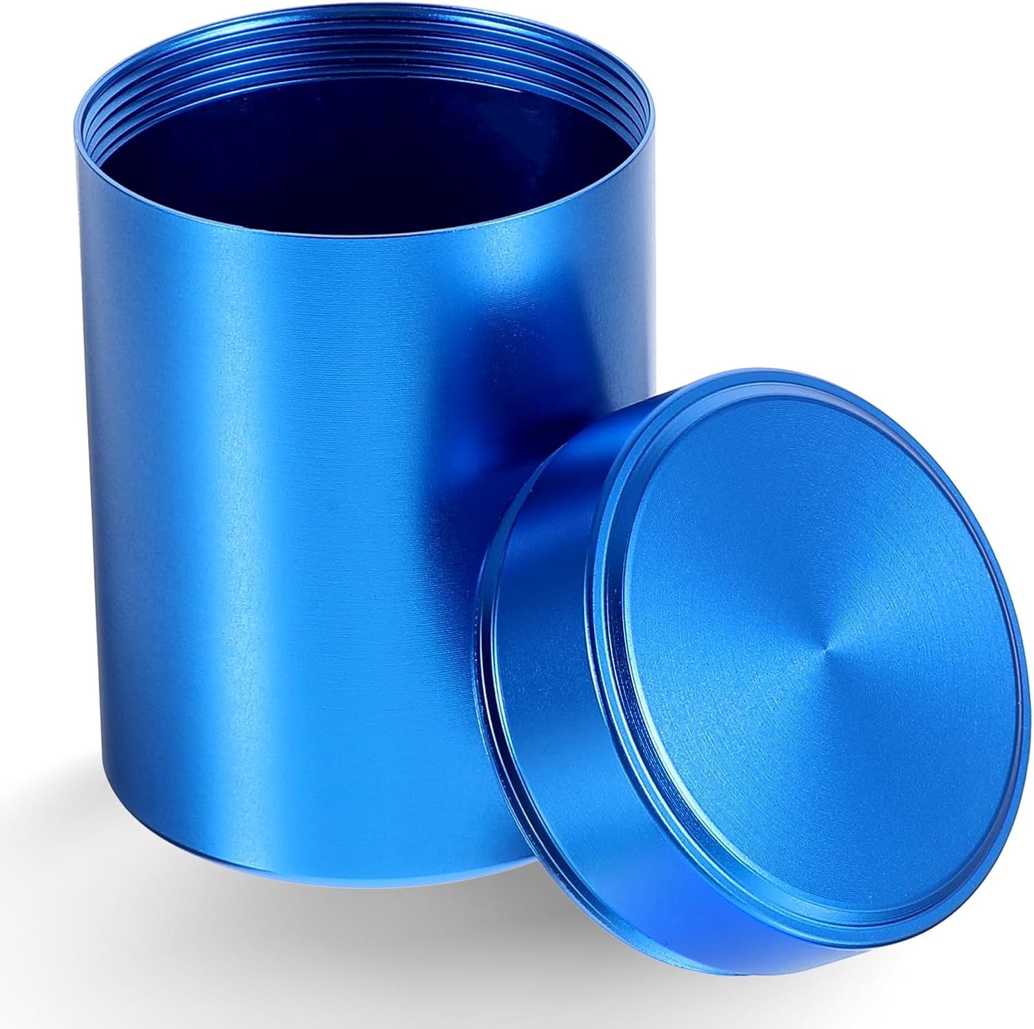 Amazon.com: WLLHYF Portable Metal Small Pill Case, Round Aluminium Alloy Pill Holder Pocket ...