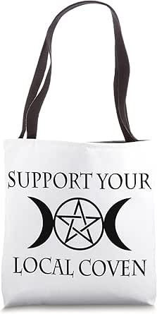 Amazon.com: Wicca Pentacle Triple Moon Goddess, Support Your Local ...
