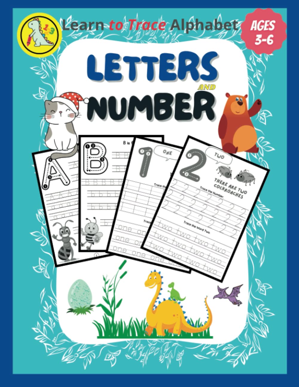 Learn to Trace Alphabet Letters and Numbers from 0 to 9: A Fun ...