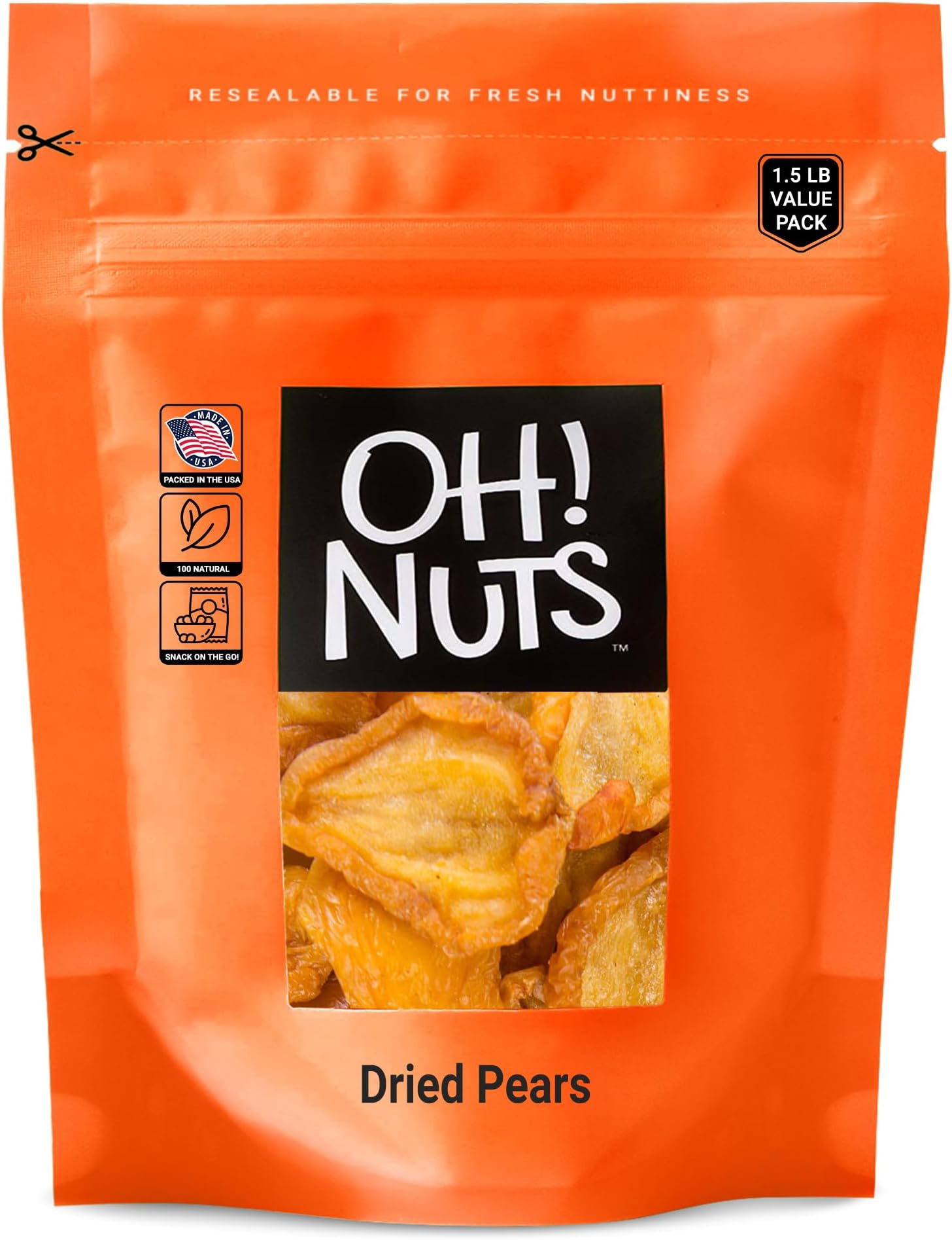 Amazon.com: Anna and Sarah Dried Fancy Pears in Resealable Bag, 2 Lbs ...