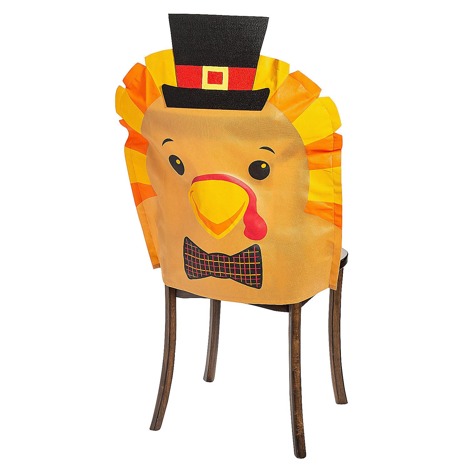 Amazon.com: Fun Express Thanksgiving Turkey Chair Covers - 4 Pc : Home ...