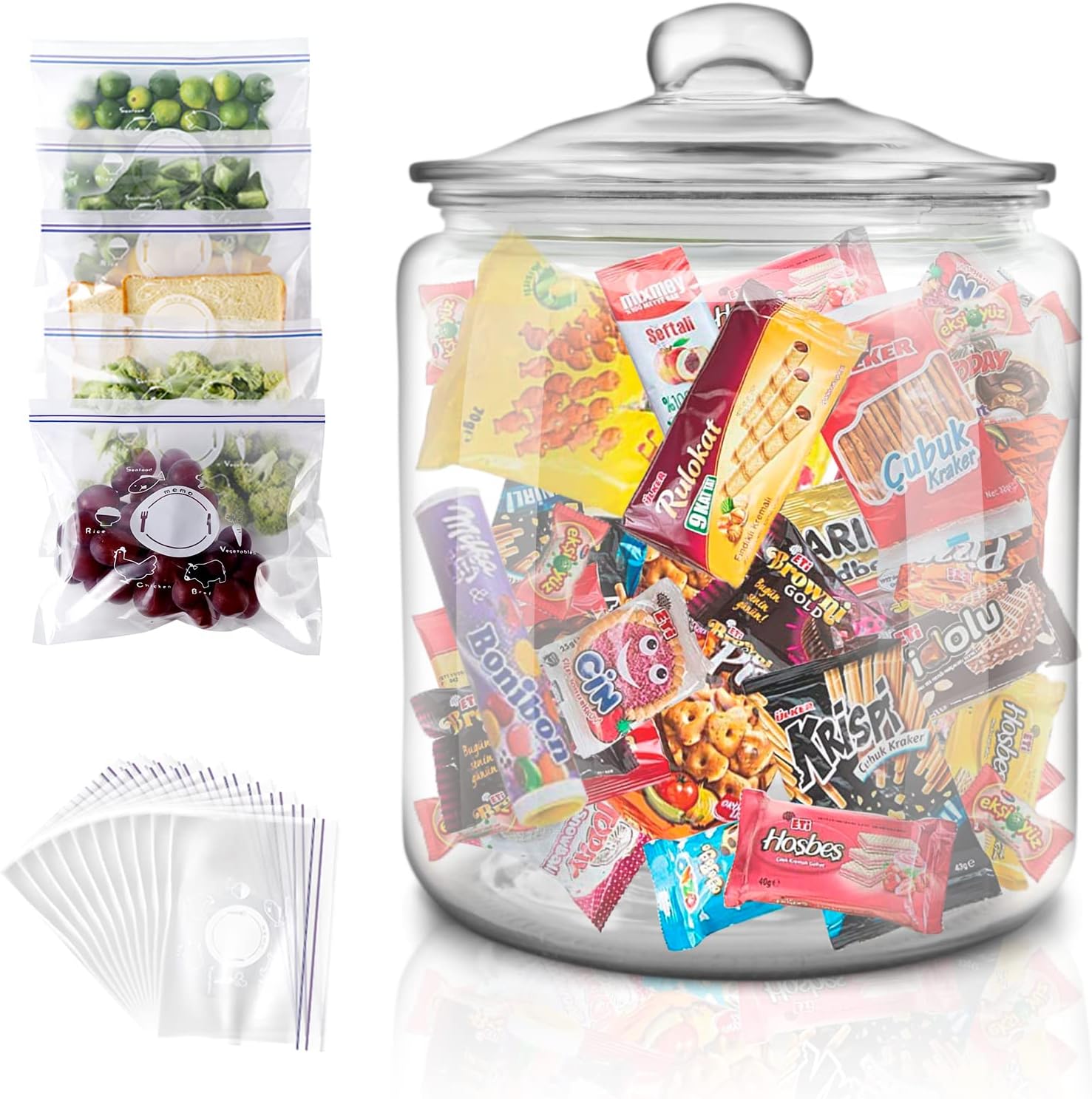 Luminarc Dose Big Pot Club Jar with lid 2 Litre, 1 Piece : Amazon.co.uk ...