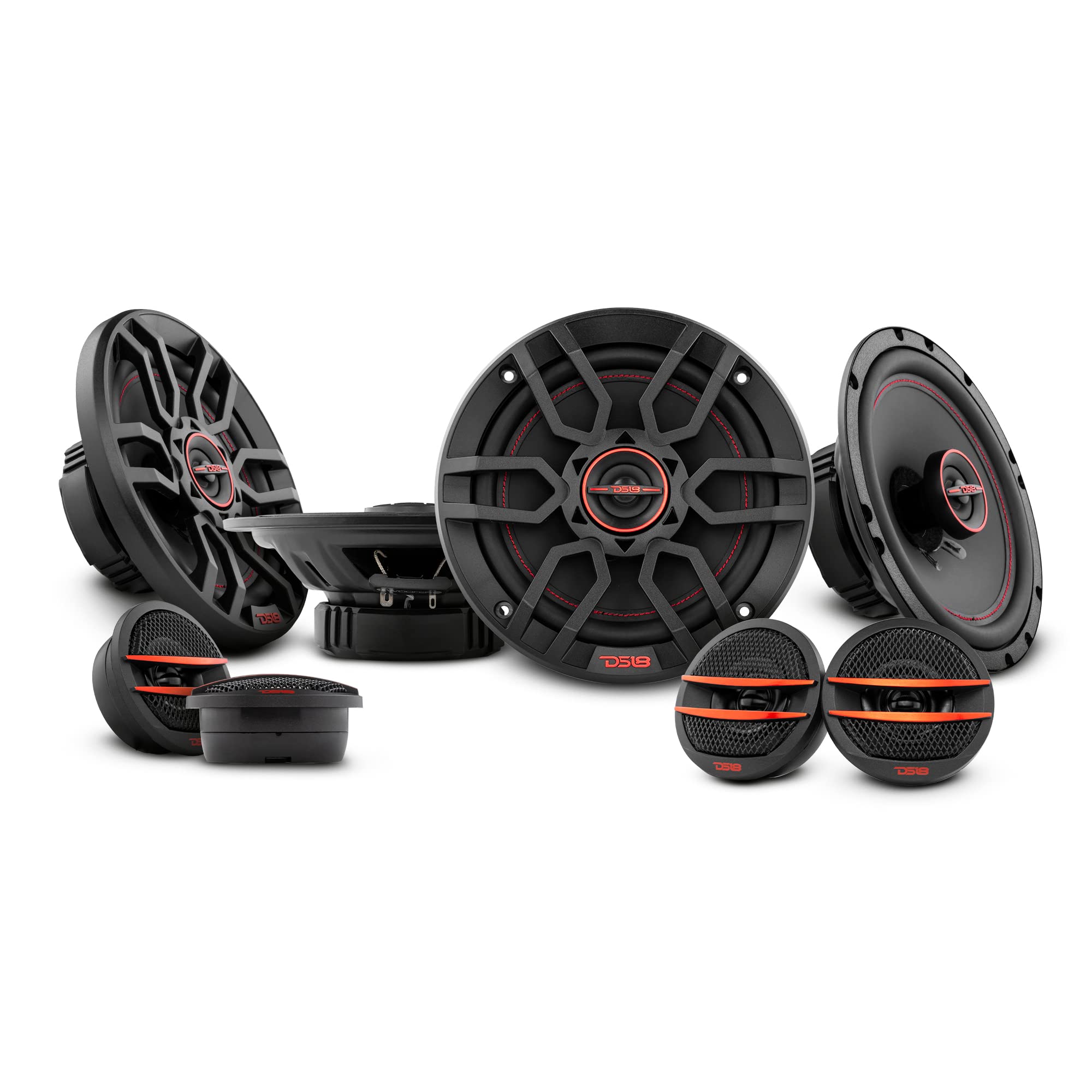 Amazon.com: DS18 Car Door Speakers Bundle - 4X 6.5 2-Way Coaxial ...