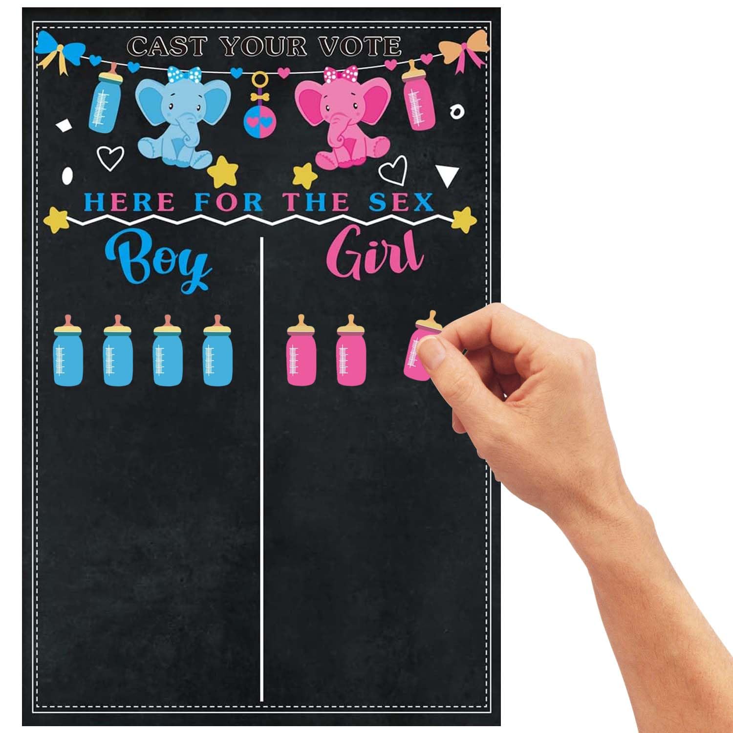 Amazon.com: Gender Reveal Decorations,Cast Your Vote Gender Reveal ...