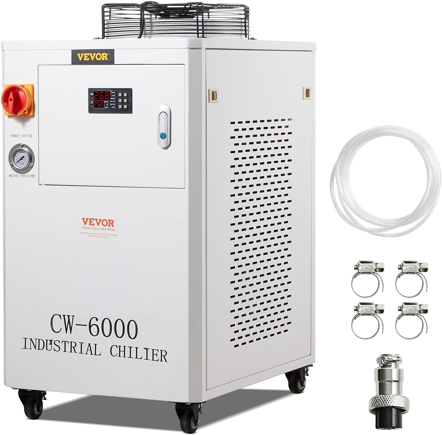 Amazon.com: VEVOR Industrial Water Chiller, CW6000, Industrial Water ...