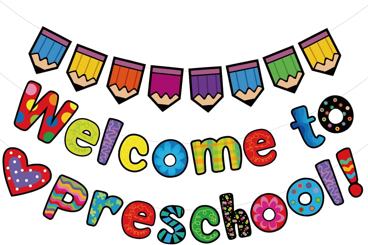Amazon.com: Welcome Back Banner Decorations Classroom Decoration ...