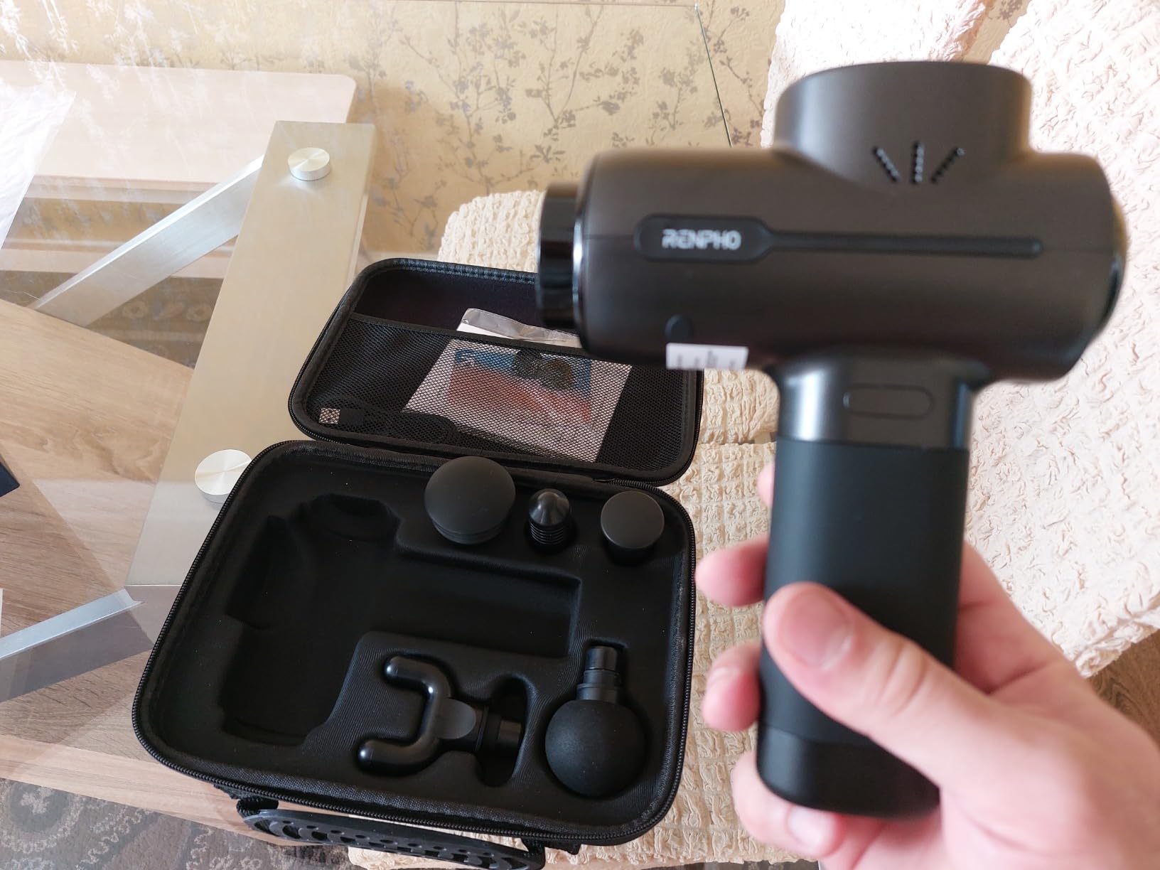 Massage Gun, RENPHO Powerful Message Gun Percussion Muscle Massage Gun ...