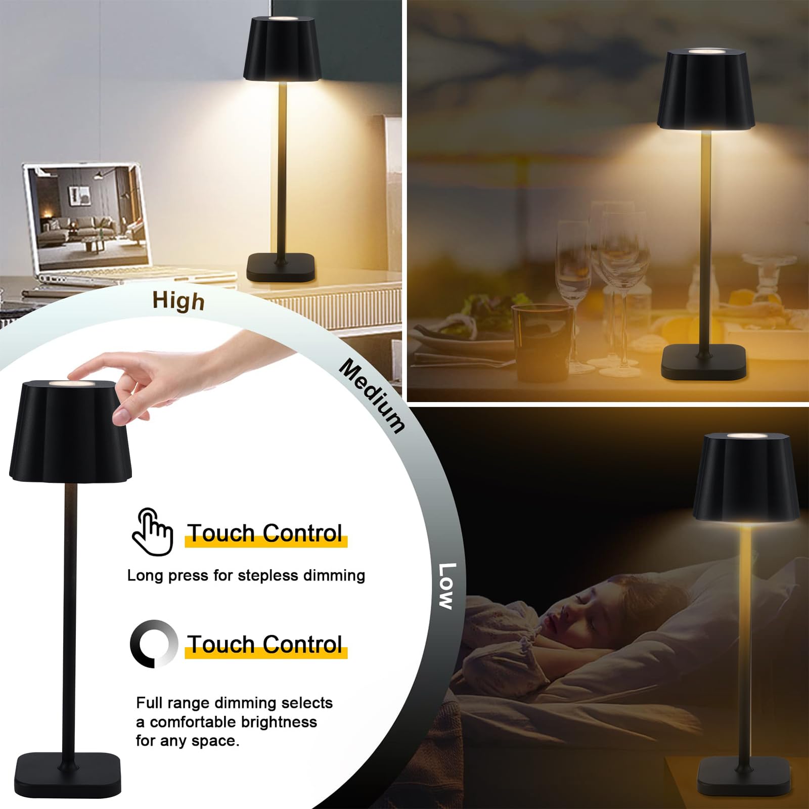 Snapklik.com : UMEXUS IP54 Waterproof Outdoor Cordless Table Lamp ...