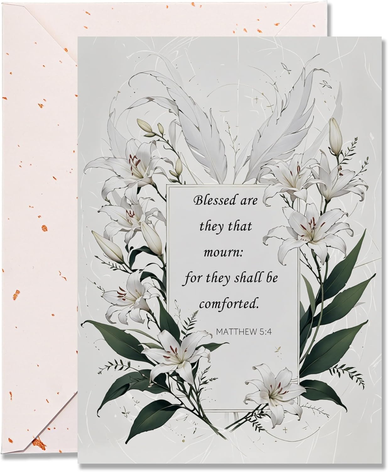 Amazon.com : DORADUBO Religious Sympathy Card with Envelope, 5x7 Inch ...
