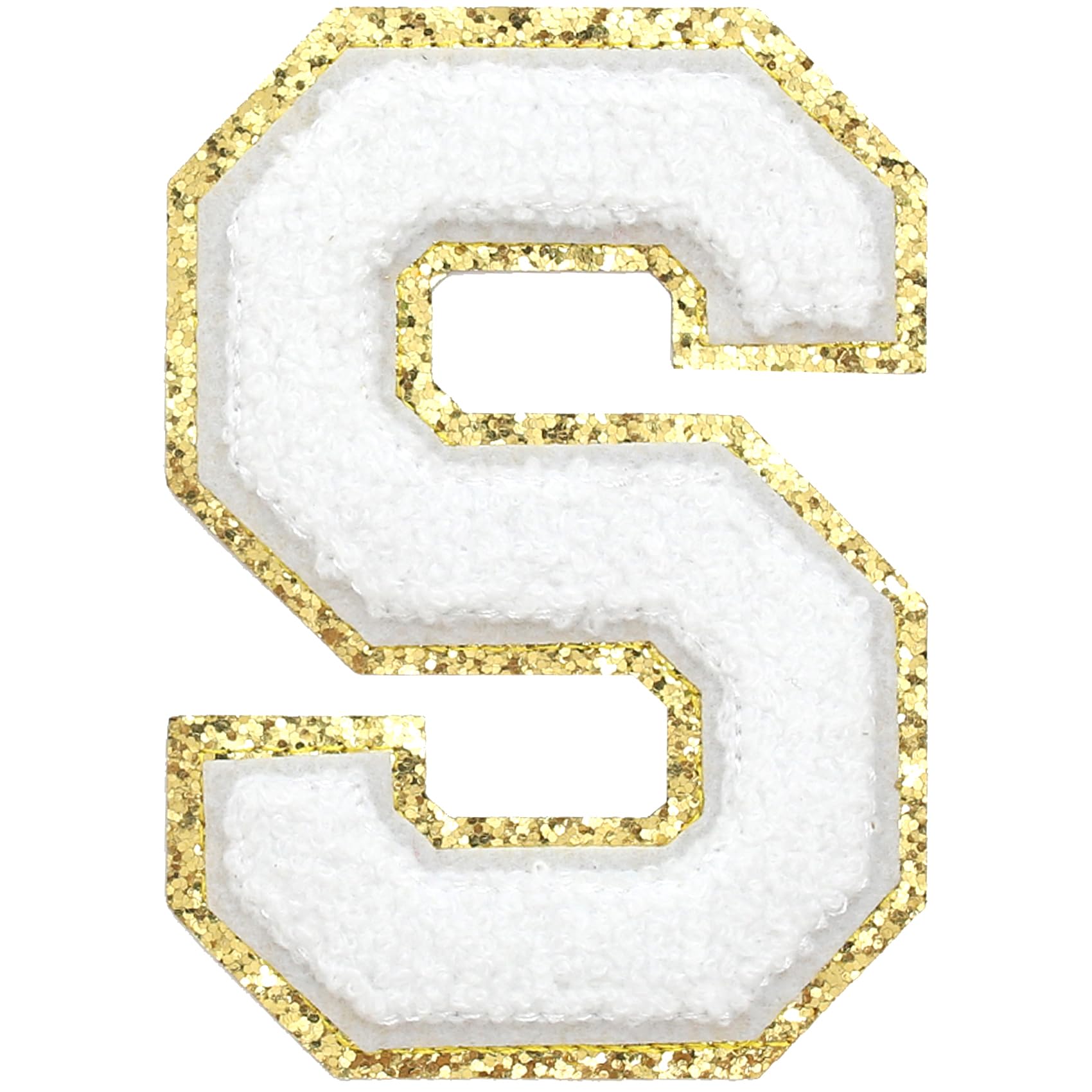 Amazon.com: GYGYL 3PCS Chenille Varsity Glitters Letters Patch, Iron on ...