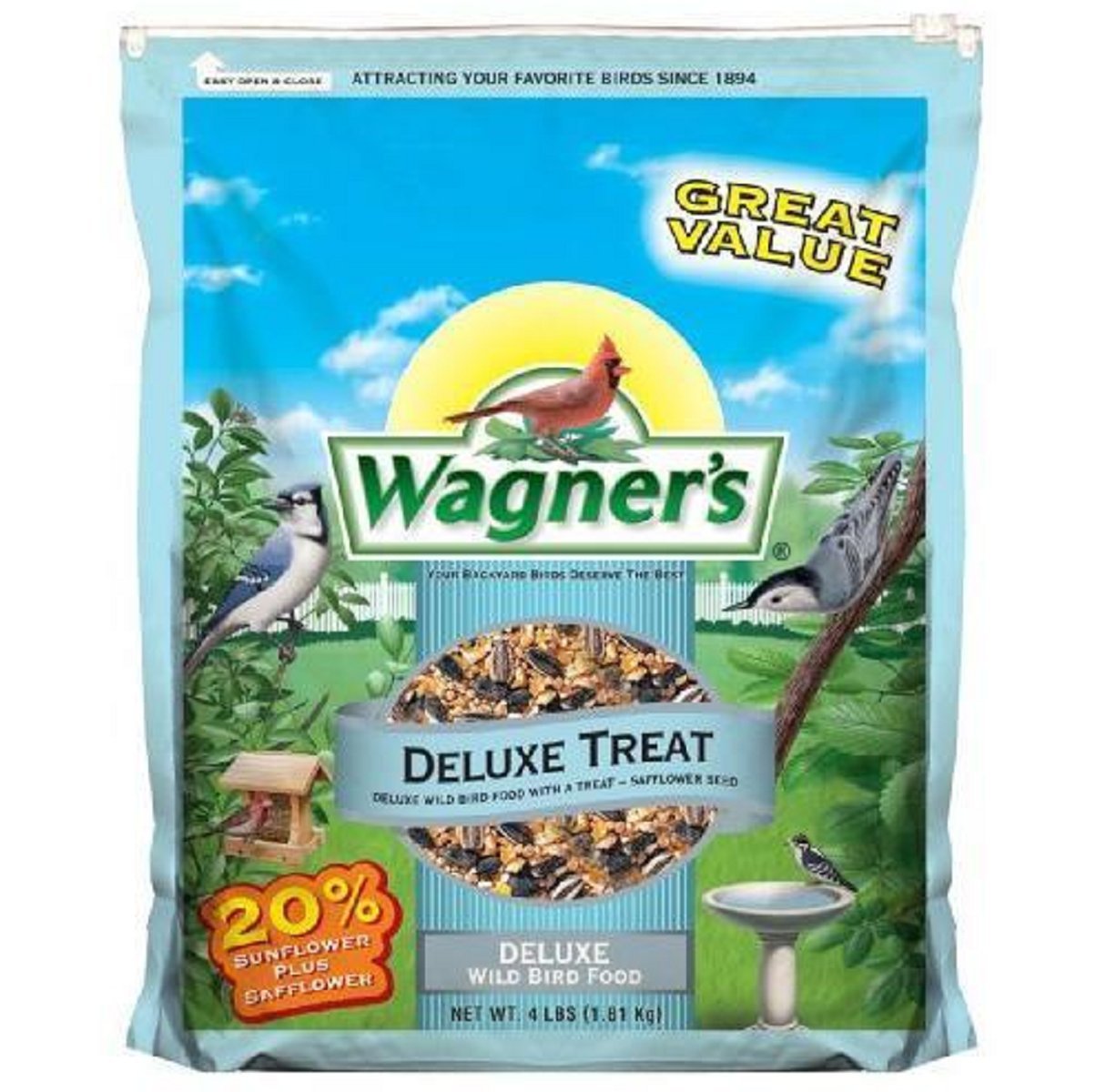 Amazon.com : Wagner's 62067 Deluxe Treat Blend Wild Bird Food, 4 Pound ...